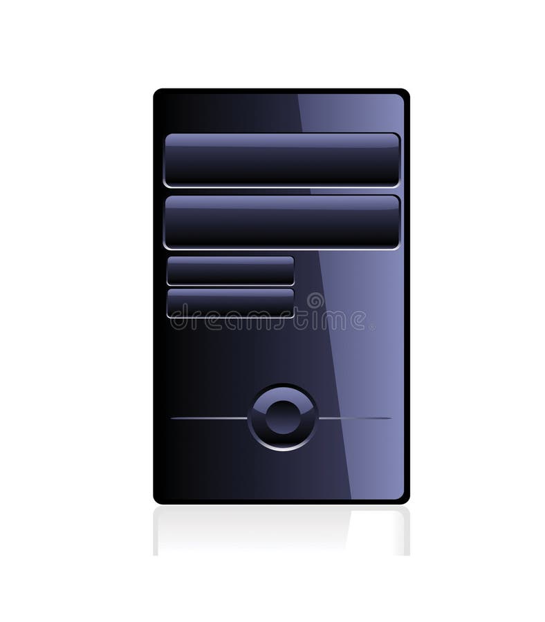 PC Computer illustration stock illustration. Illustration of isolated ...