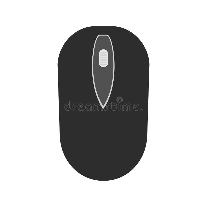 PC Computer Mouse Vector Illustration Technology with Button Equipment ...