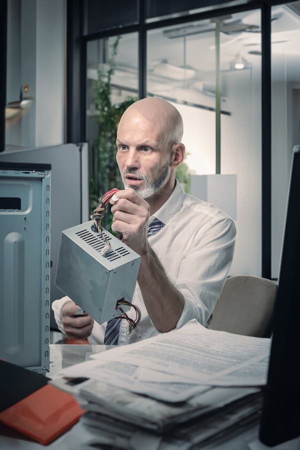 PC crash concept stock image. Image of breakdown, maintenance - 306633521