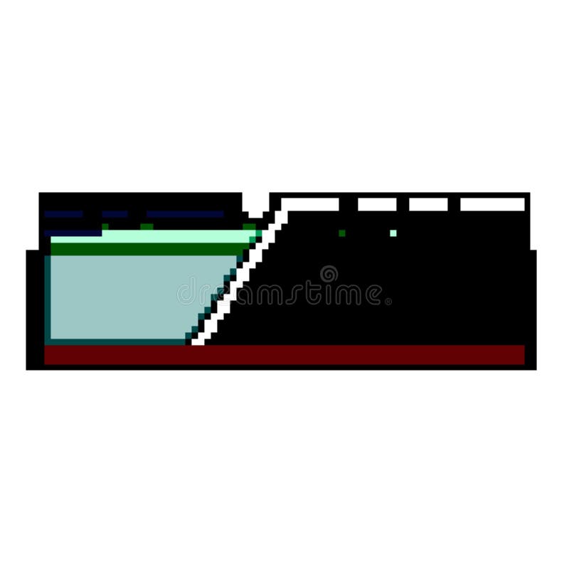 Pc Desktop Memory Game Pixel Art Vector Illustration Stock Vector ...