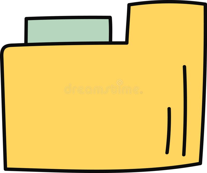 PC Folder Doodle stock vector. Illustration of computer - 290745834