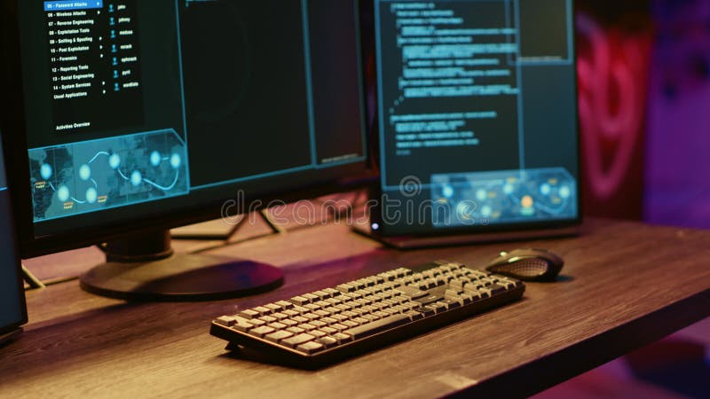 PC Hacking Software Interface Stock Video - Video of cyber, privacy ...