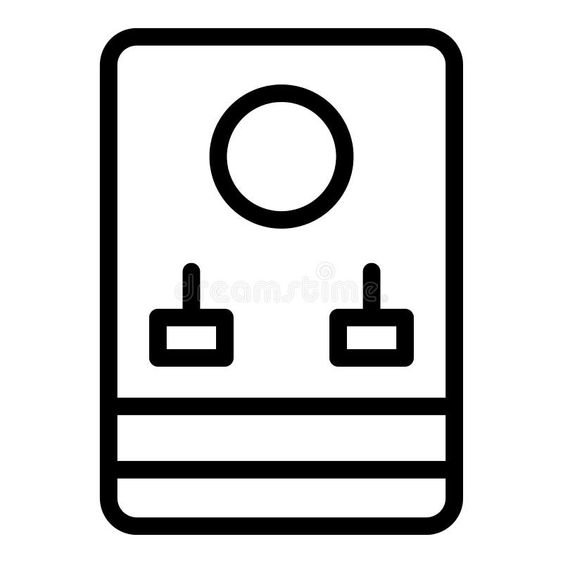Pc Hdd Icon Outline Vector. Data Memory Stock Vector - Illustration of ...