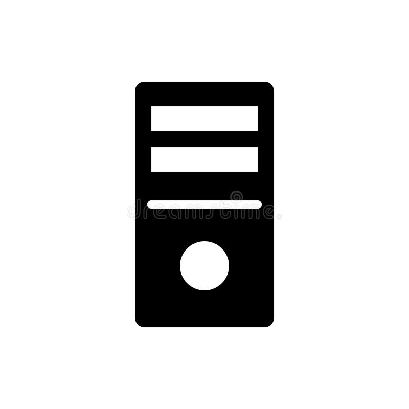 Pc Icon, Computer Icon Vector Illustration Stock Vector - Illustration ...