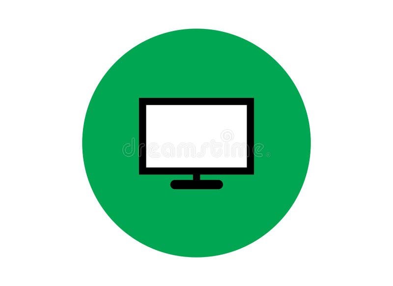 PC Icon Simple Vector Design Stock Vector - Illustration of globe ...
