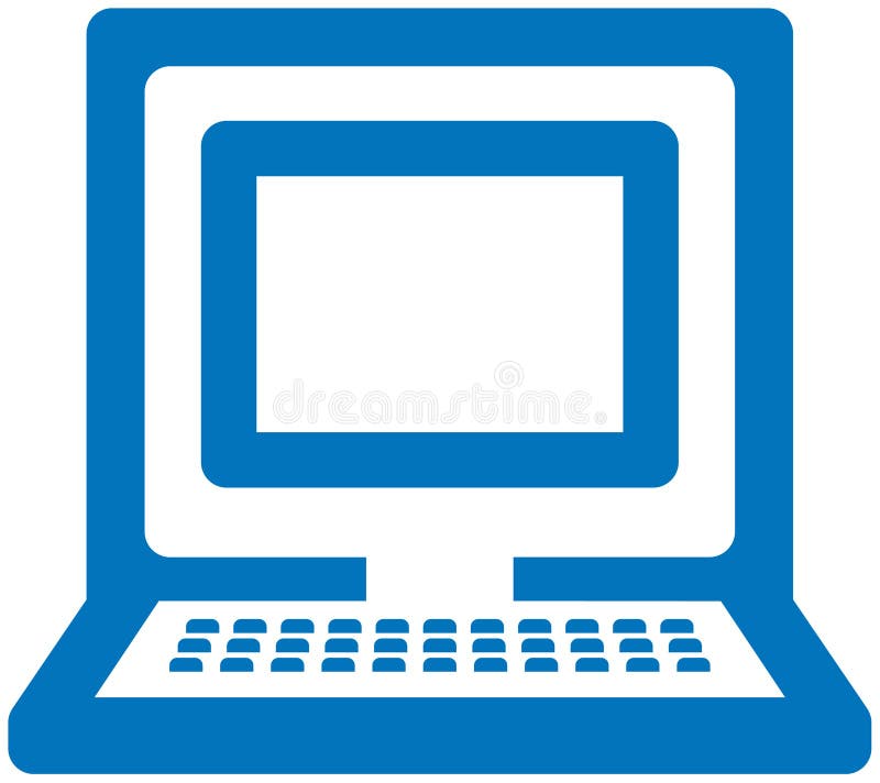 PC - Icono Del Vector Imagenes de archivo - Imagen: 5949834