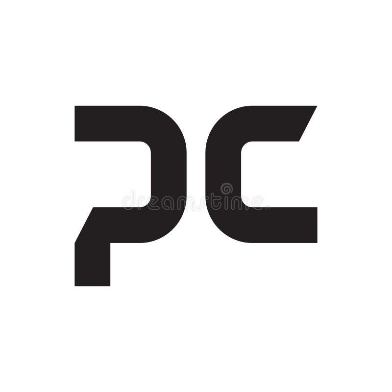 Pc Initial Letter Vector Logo Icon Stock Vector - Illustration of ...