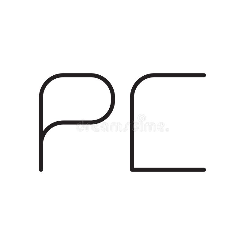 Pc Initial Letter Vector Logo Icon Stock Vector - Illustration of sign ...