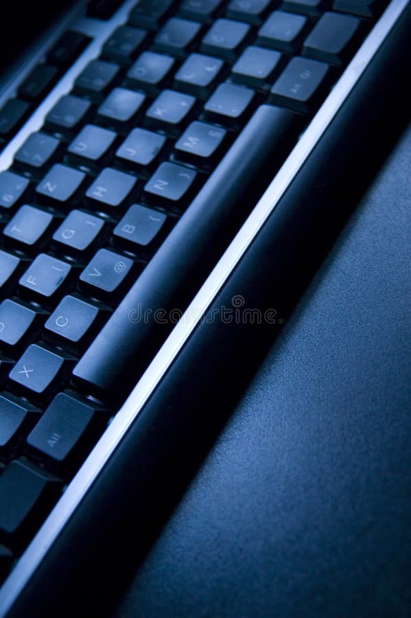 PC Keyboard stock image. Image of screen, work, blue, diagonal - 3315397