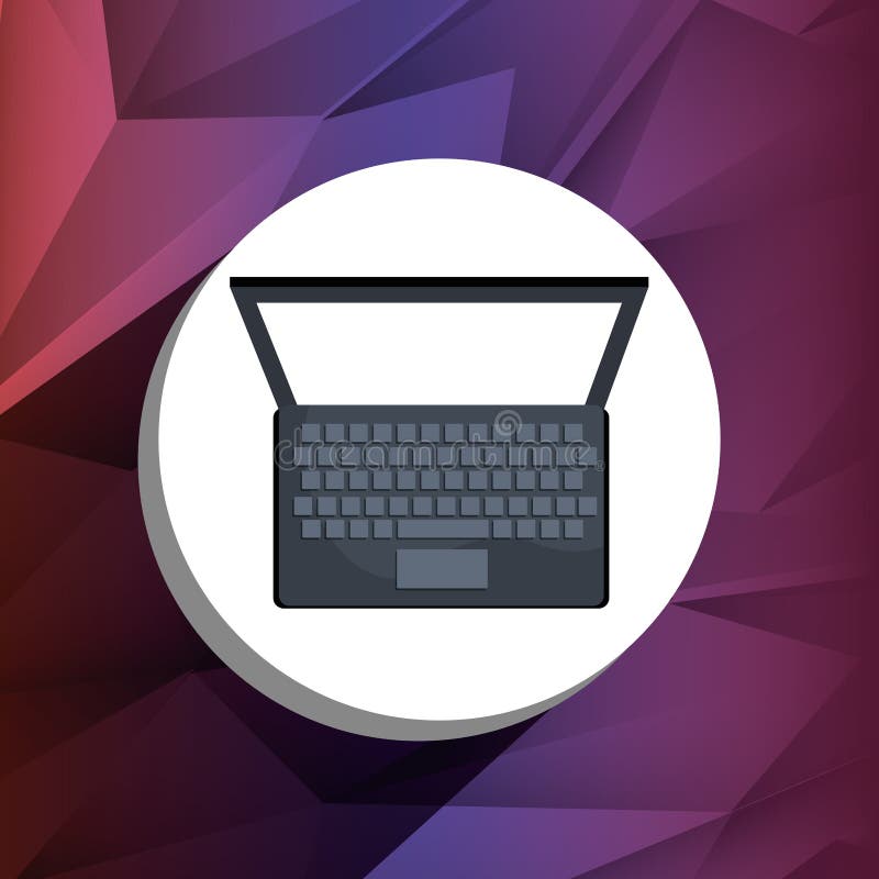 PC laptop graphic design stock illustration. Illustration of concept ...