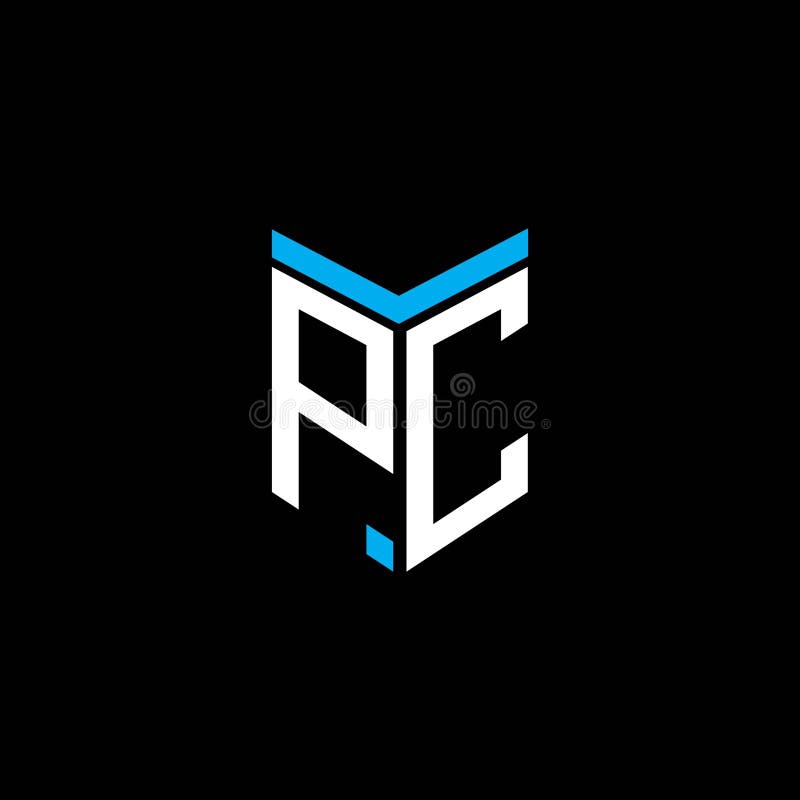 PC Letter Logo Creative Design with Vector Graphic Stock Vector ...