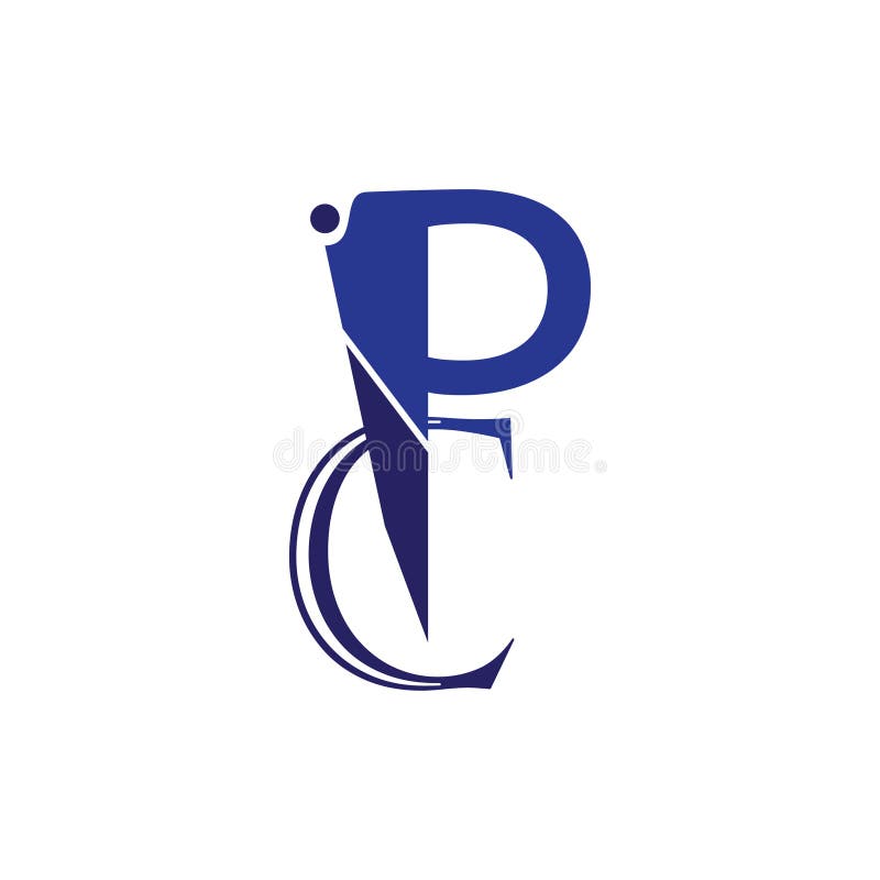 PC letter logo stock illustration. Illustration of modern - 304016540