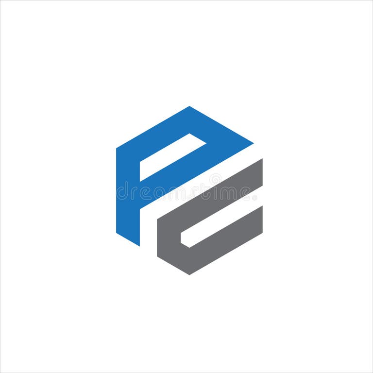 PC Letter Monogram Initial Logo Design Template Vector Illustration. PC ...