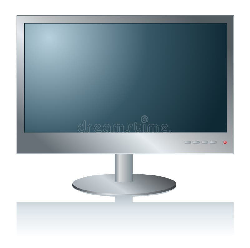 Simple PC Monitor W Copy Space Stock Photo - Image of object, standing ...