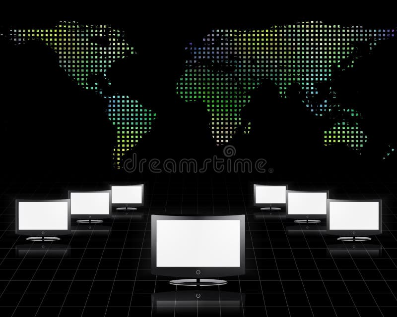 Global Communications stock illustration. Illustration of flat - 116936635