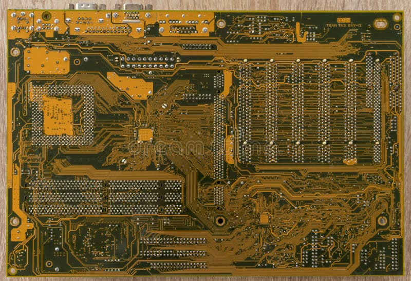 PC motherboard close-up stock photo. Image of science - 137438088