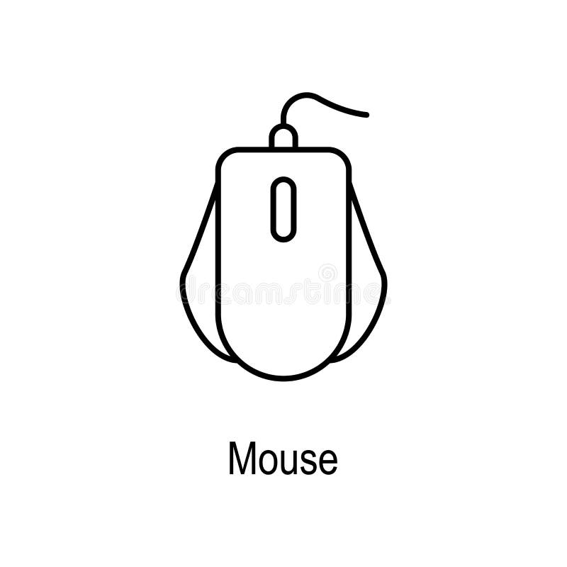 PC Mouse Icon. Element of Computer Part for Mobile Concept and Web Apps ...