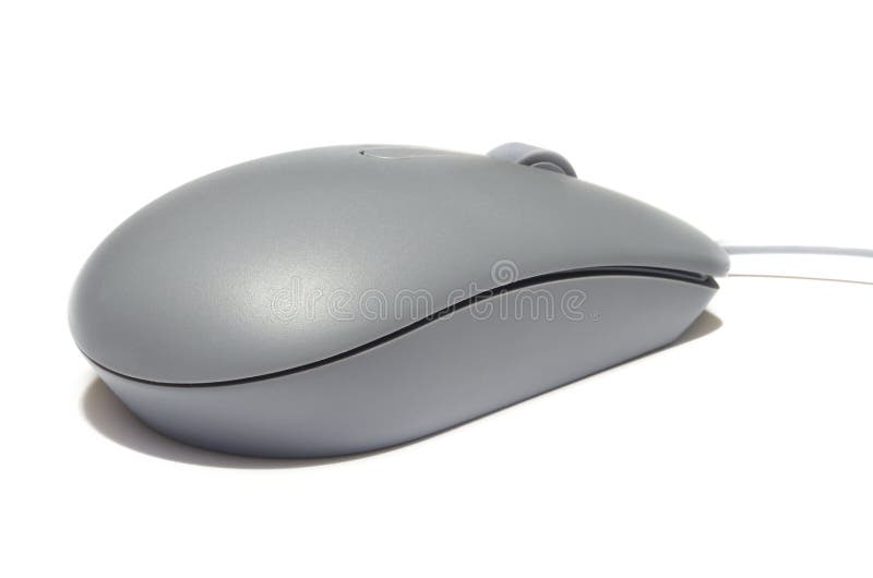 PC Mouse Isolated on White Background Stock Image - Image of computer ...