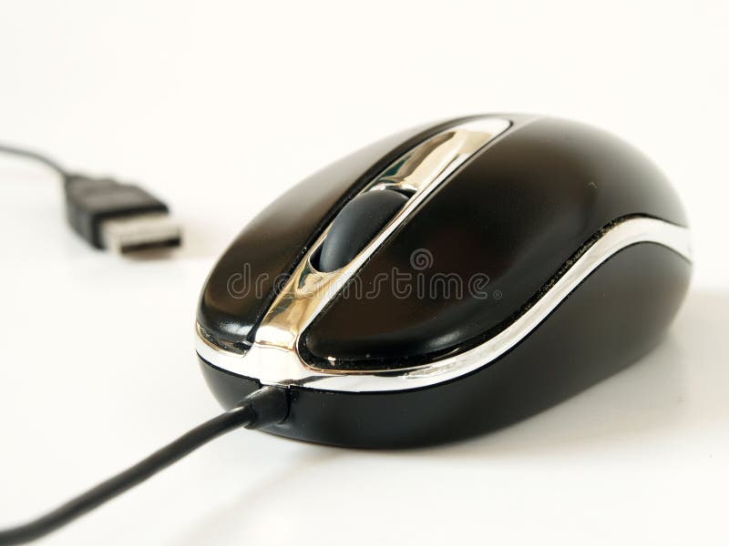PC Mouse with USB isolated stock photo. Image of hardware - 1064148
