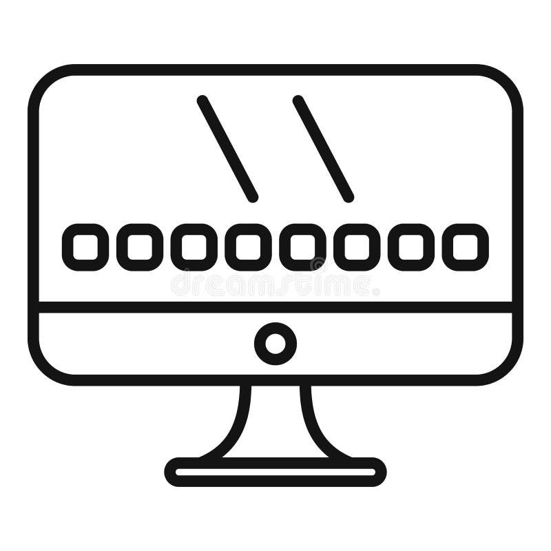 Monitor Operating System Icon, Outline Style Stock Vector ... Monitor Operating System Icon, Outline Style Stock Vector ...