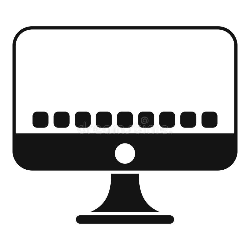Monitor Operating System Icon, Simple Style Stock Vector - Illustration ... Monitor Operating System Icon, Simple Style Stock Vector - Illustration ...