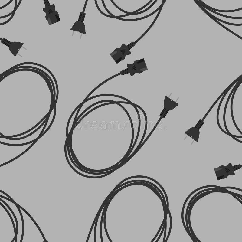 PC power cable stock vector. Illustration of pattern - 70541501