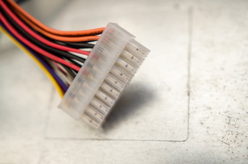 PC power connector stock image. Image of current, cables - 37809047