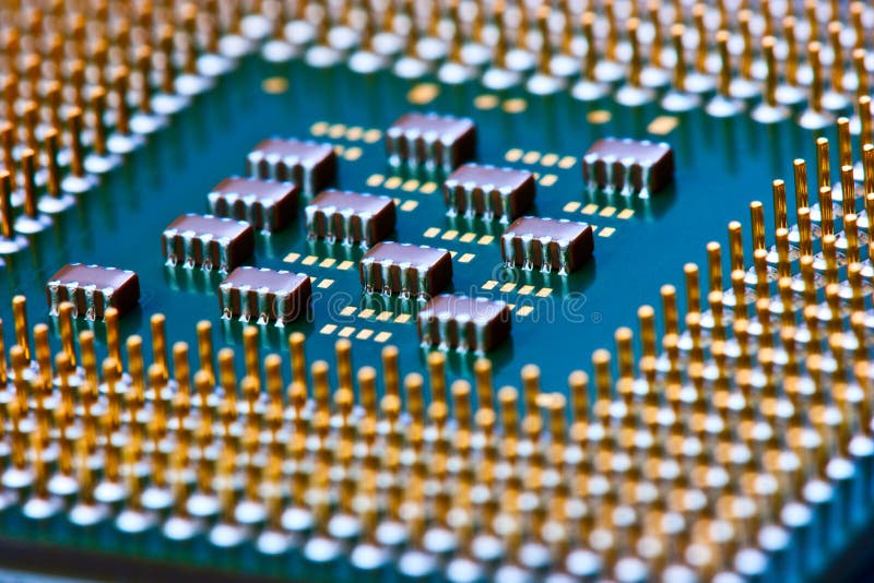 PC processor stock photo. Image of macro, small, calculations - 13894986