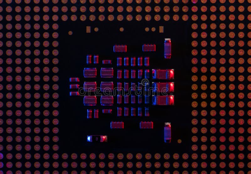 PC Processor close up stock photo. Image of motherboard - 122602524