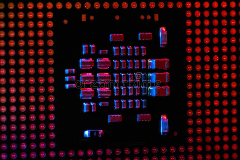 PC Processor close up stock photo. Image of micro, computing - 122602760