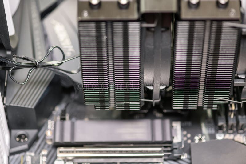 PC Processor Heat Sink or Computer Processor Cooler or Radiator on ...