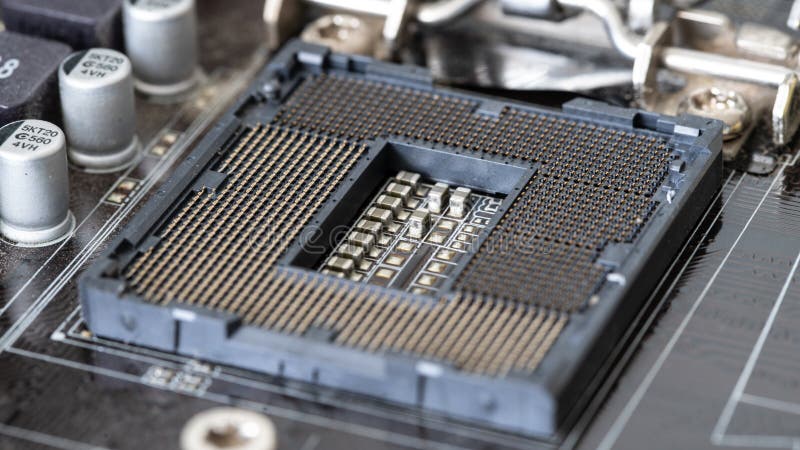 PC Processor is small chip stock image. Image of celeron - 181570303