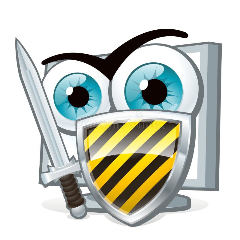 PC protection stock vector. Illustration of antivirus - 30832365