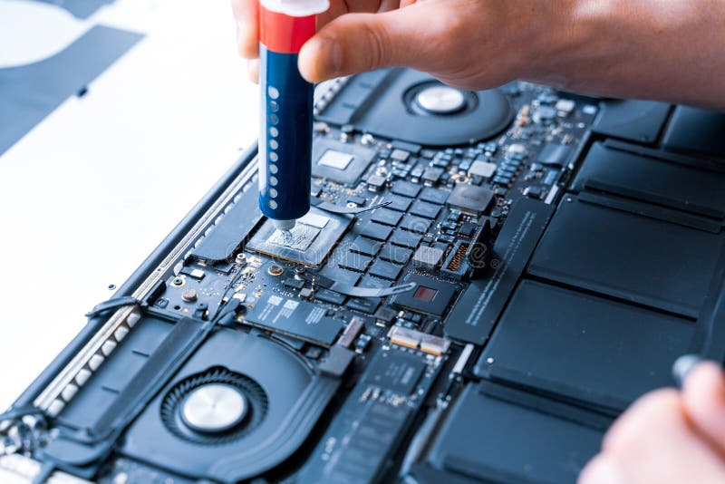 Service Computer Software Maintenance and Repair Stock Photo - Image of ...