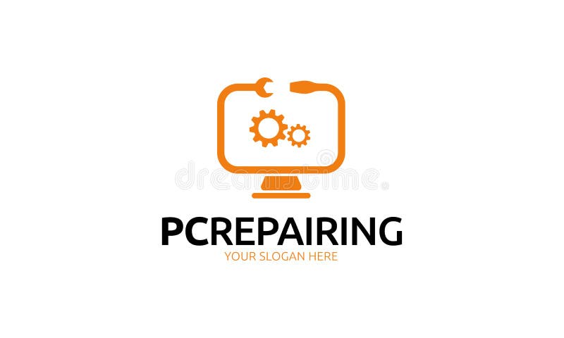 Pc Repairing Logo stock vector. Illustration of developer - 90551110