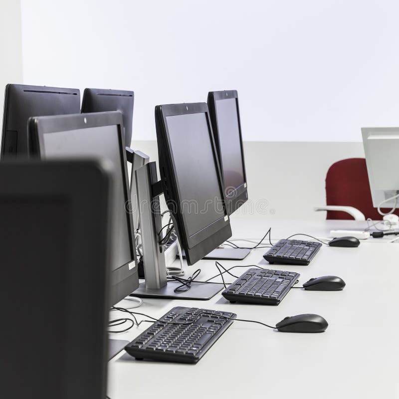 PC Room stock photo. Image of cool, desk, light, design - 84991530