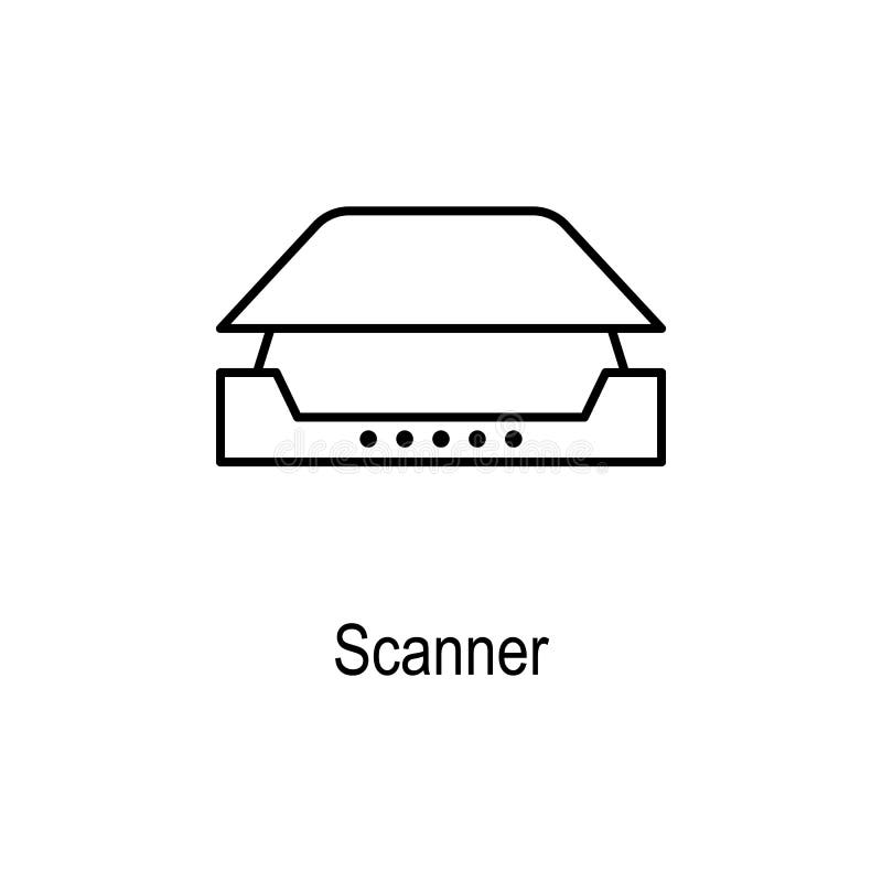 PC Scanner Icon. Element of Computer Part for Mobile Concept and Web ...