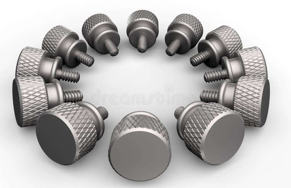 PC Screws Circular Pattern Concept Stock Illustration - Illustration of ...