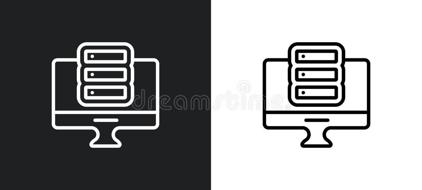 Computer Storage Outline Stock Illustrations – 39,850 Computer Storage ...
