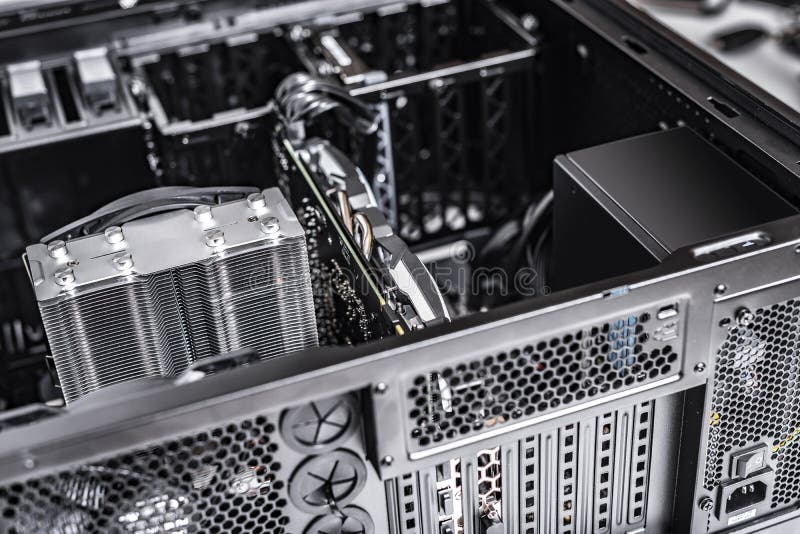 PC System Unit. Components of the Computer at the Time of Assembly of ...