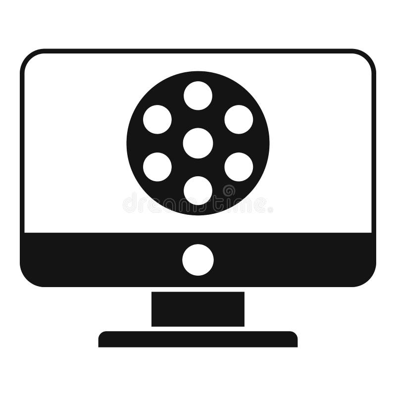 Pc Video Edit Icon Simple Vector. Mobile Editor Stock Vector ...