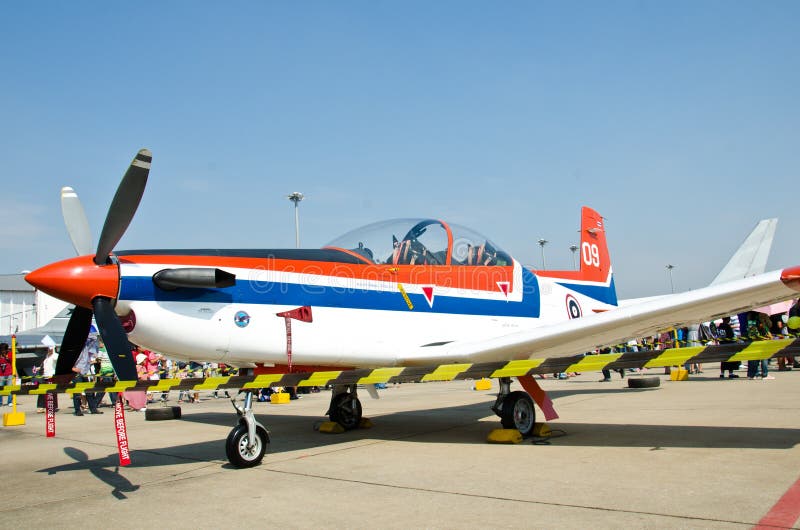 PC9 training aircraft. editorial stock photo. Image of aircraft - 22849353