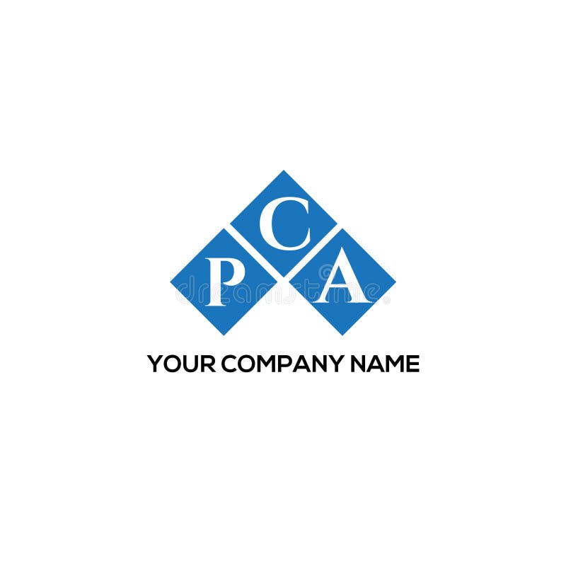 PCA Letter Logo Design on BLACK Background. PCA Creative Initials ...