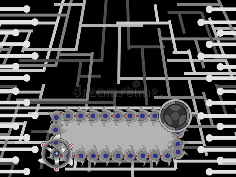 Pcb stock vector. Illustration of electronic, dark, logo - 10977957