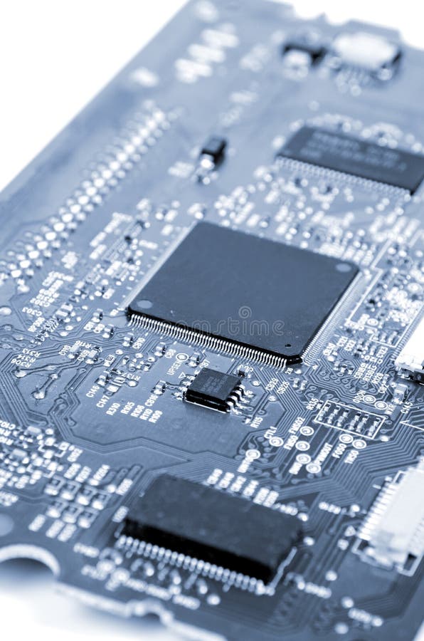 Electronic Circuit Chip on Pcb Board Stock Photo - Image of computer ...