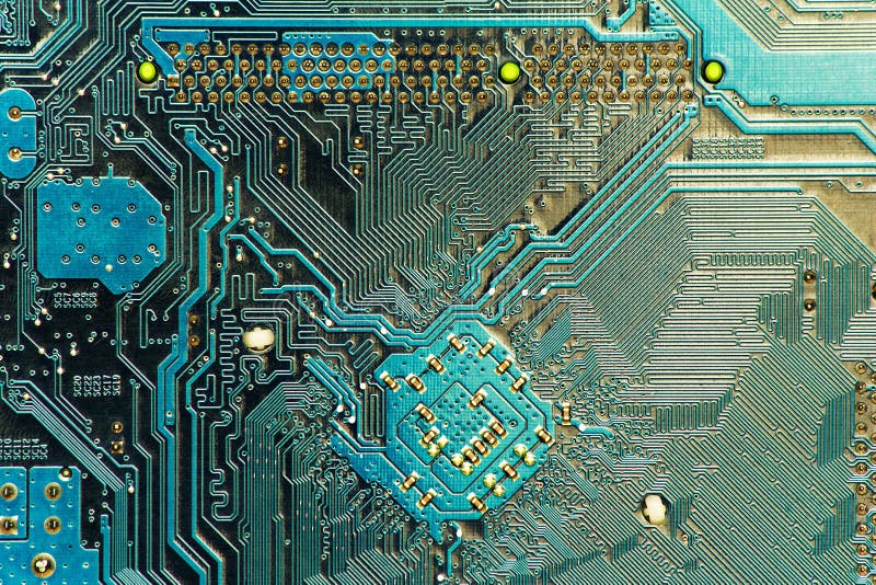 PCB board stock photo. Image of design, copper, green - 47005792