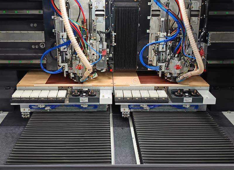 PCB Board Mechanical Drilling Machine Stock Photo - Image of machine ...