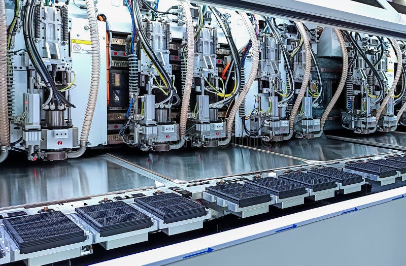 PCB Board Mechanical Drilling Machine Stock Image - Image of device ...