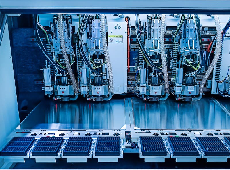 PCB Board Mechanical Drilling Machine Stock Image - Image of device ...