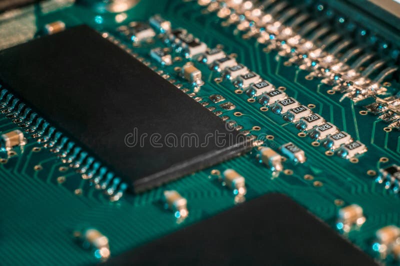 Pcb board semi conductor stock photo. Image of data, hardware - 81934604